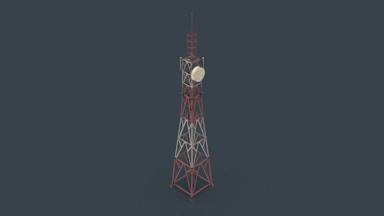 3D model Radio Tower VR / AR / low-poly | CGTrader