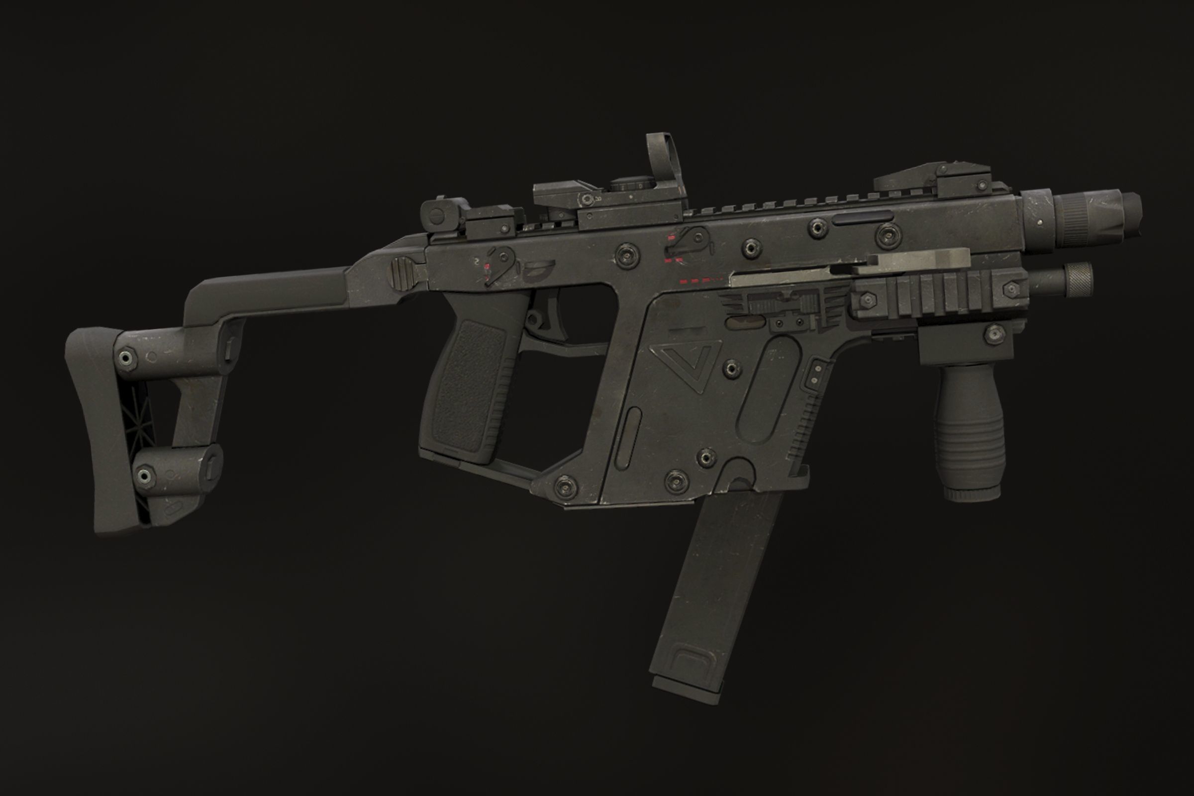 Kriss vector 3D model game-ready PBR pbr | CGTrader