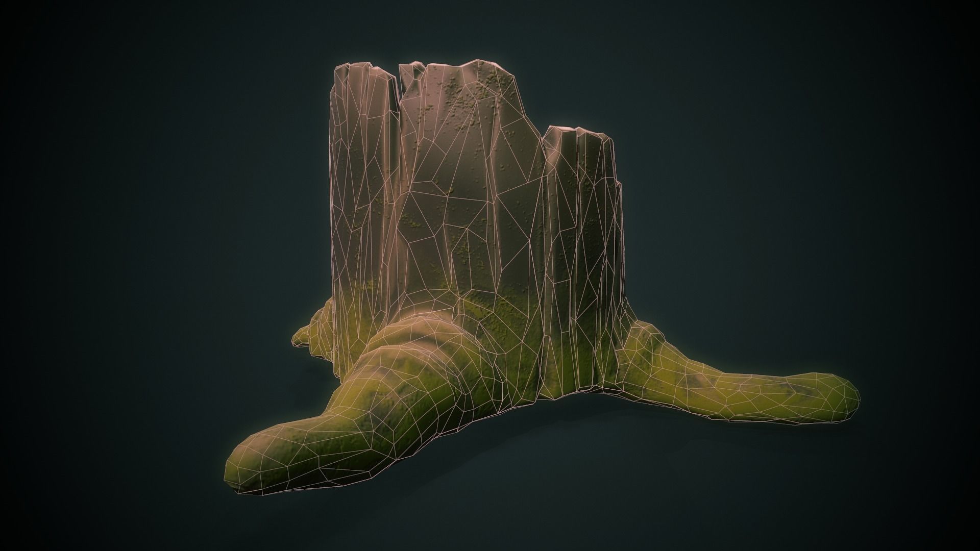 3D model Stylized Stump - Tutorial Included VR / AR / low-poly | CGTrader