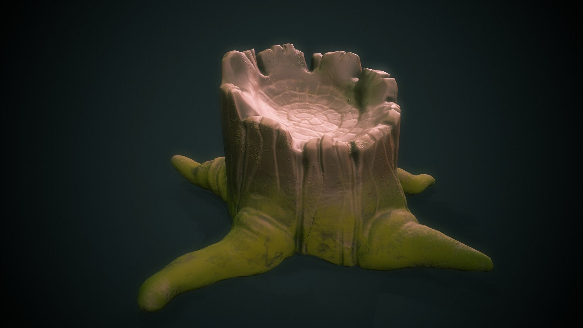 3D model Stylized Stump - Tutorial Included VR / AR / low-poly | CGTrader