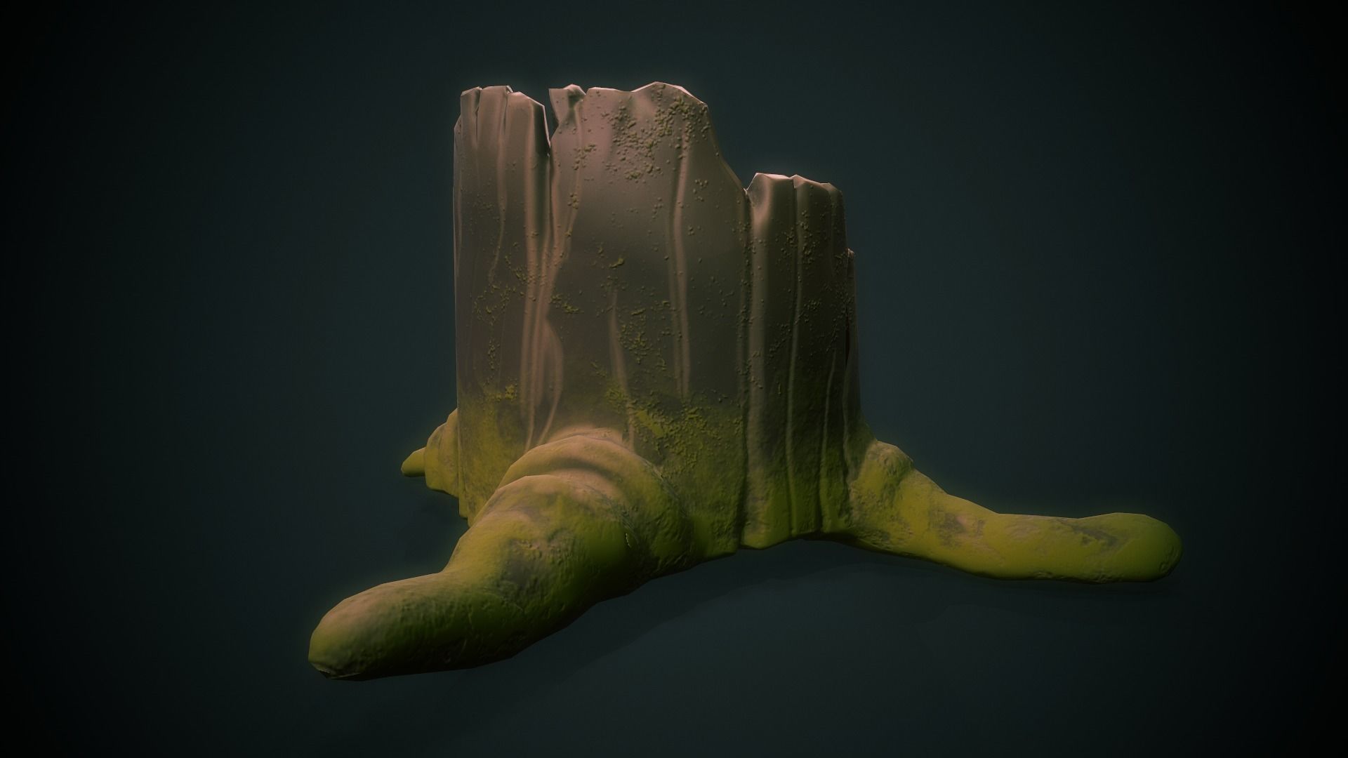 3D model Stylized Stump - Tutorial Included VR / AR / low-poly | CGTrader