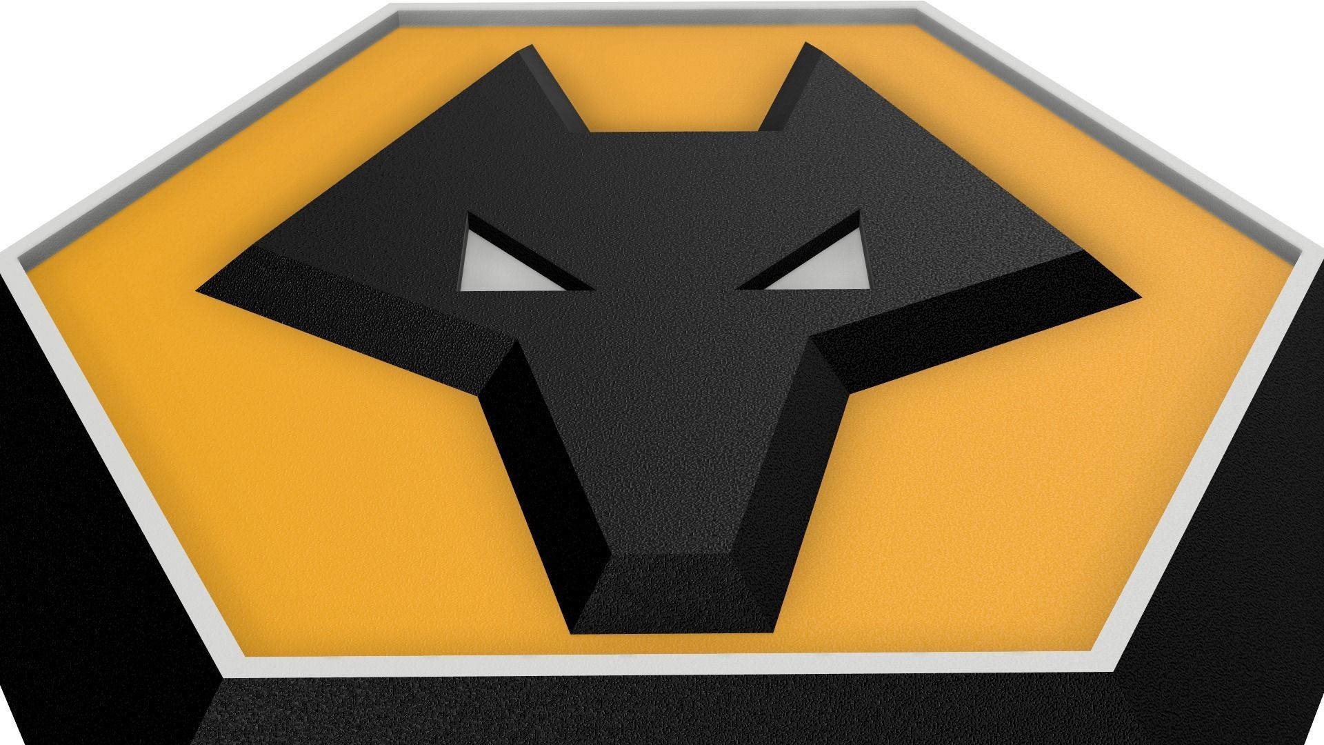 Wolverhampton Wanderers FC Wall Sign 3D model 3D printable | CGTrader