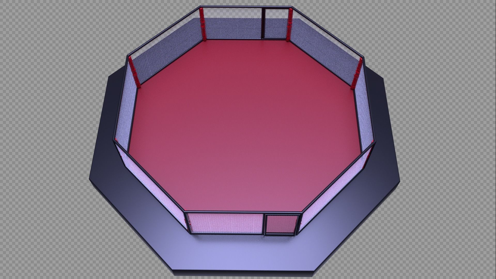 Fighting octagon arena 3D model | CGTrader
