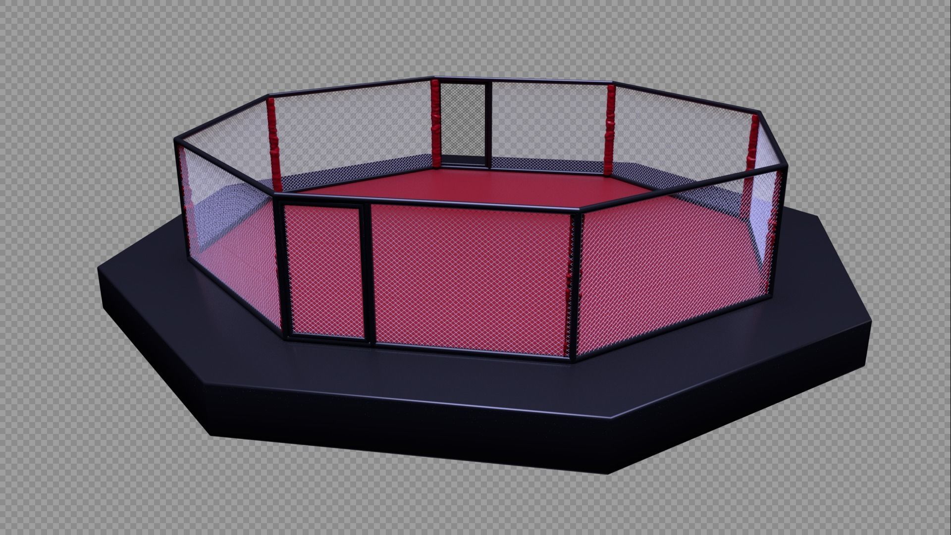 Fighting octagon arena 3D model | CGTrader