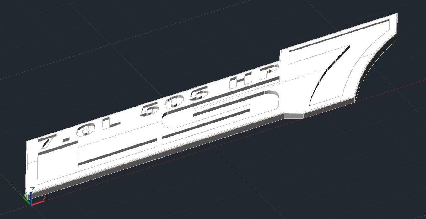 LS7 Fender Badge 3D model 3D printable | CGTrader