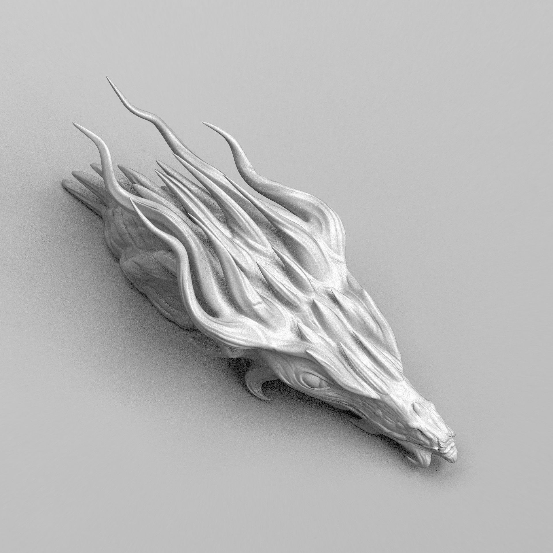 Dragon head 3D print model 3D model 3D printable | CGTrader