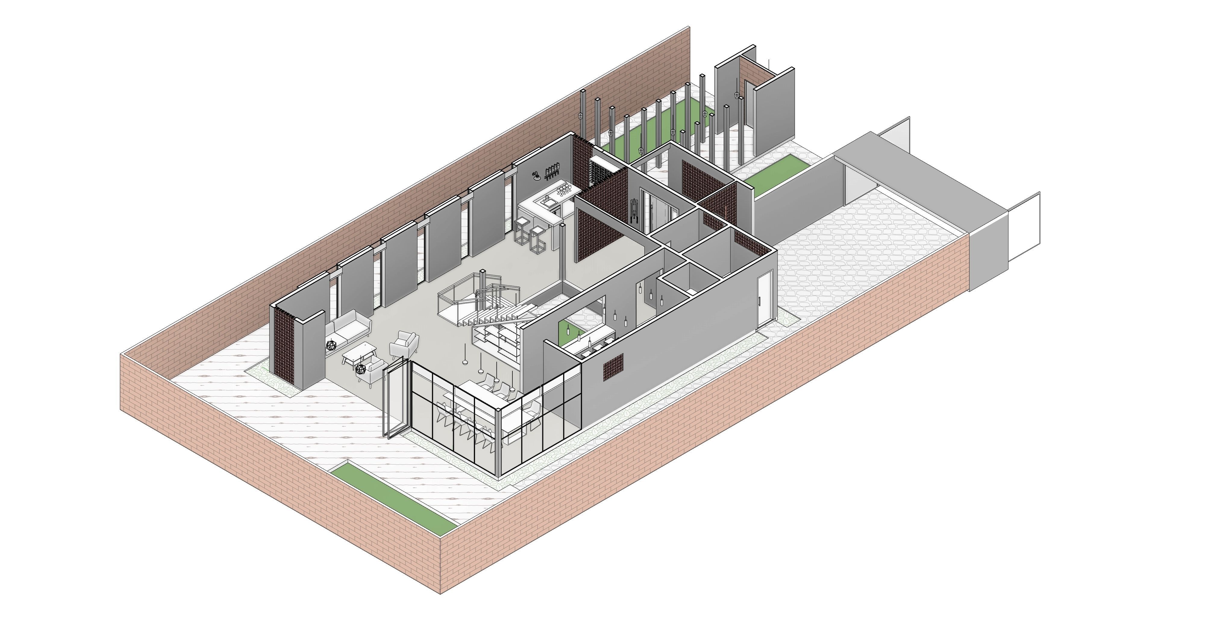Revit modern house 3D model | CGTrader