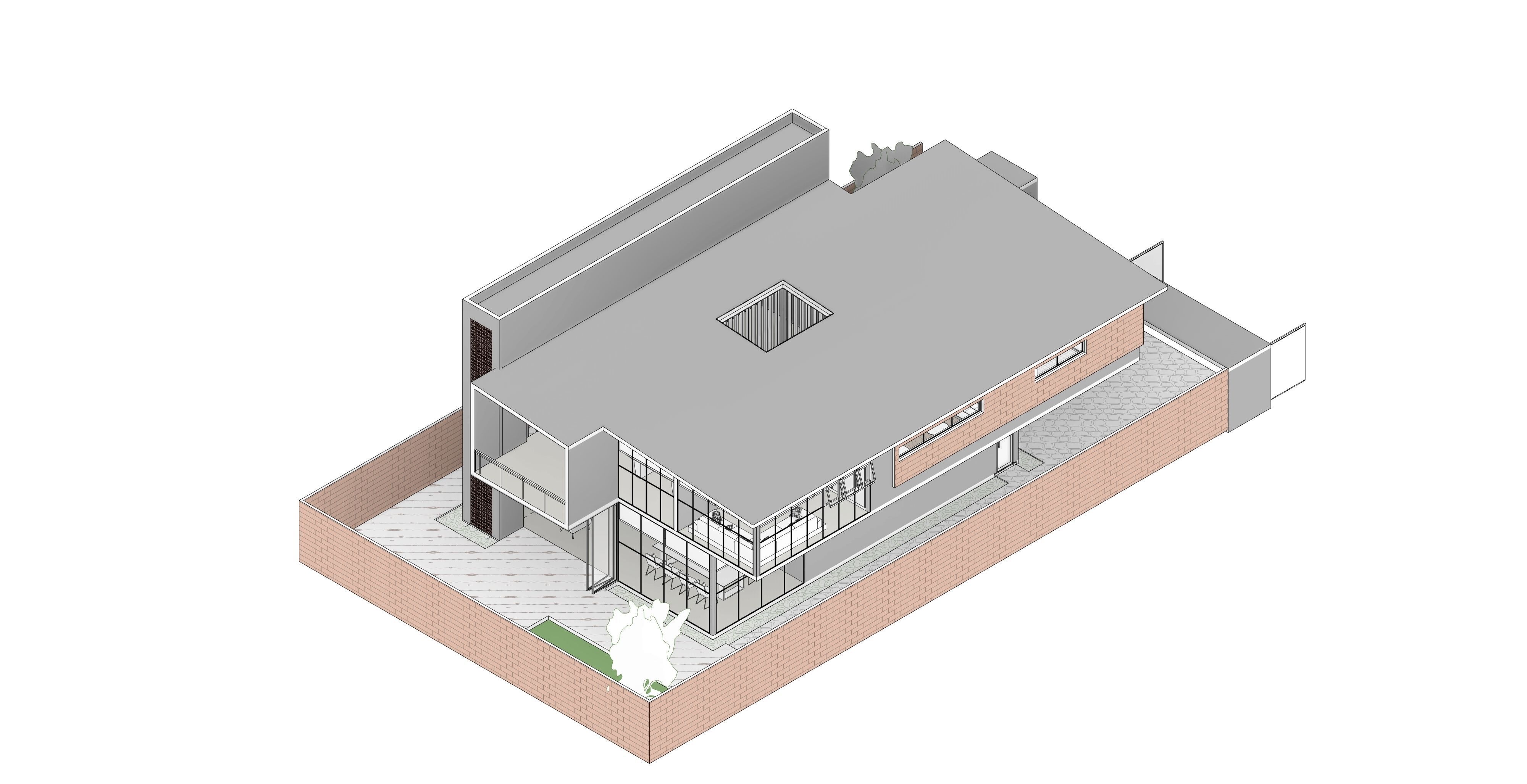 Revit modern house 3D model | CGTrader