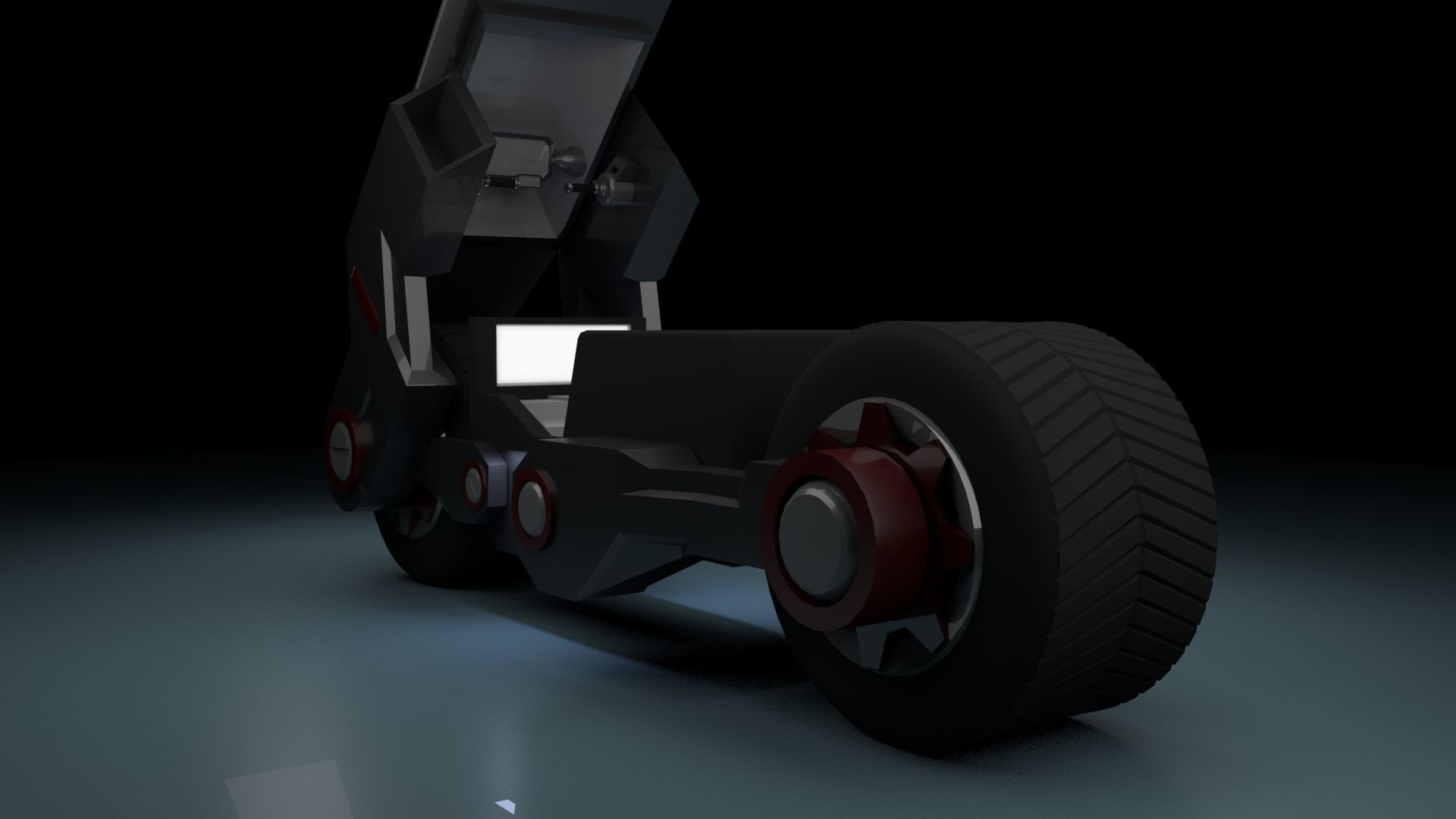 Stealth cycle 3D model animated | CGTrader