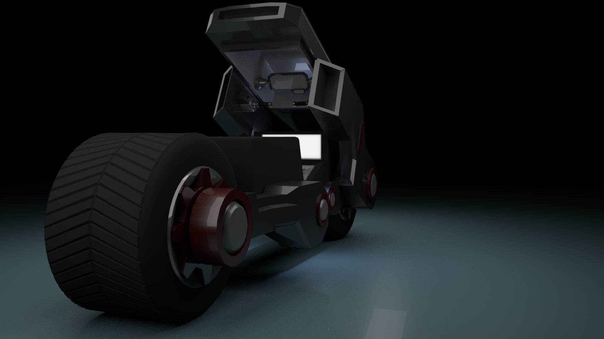 Stealth cycle 3D model animated | CGTrader