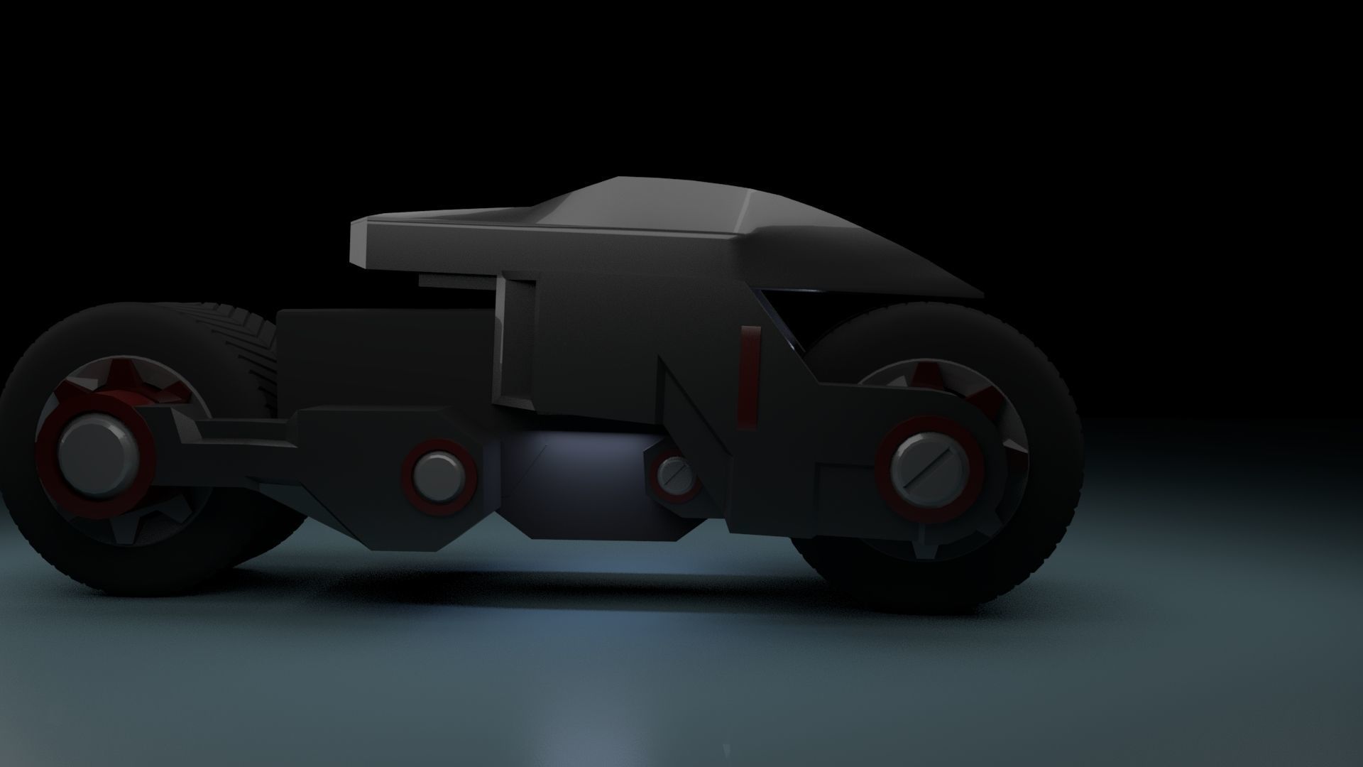 Stealth cycle 3D model animated | CGTrader