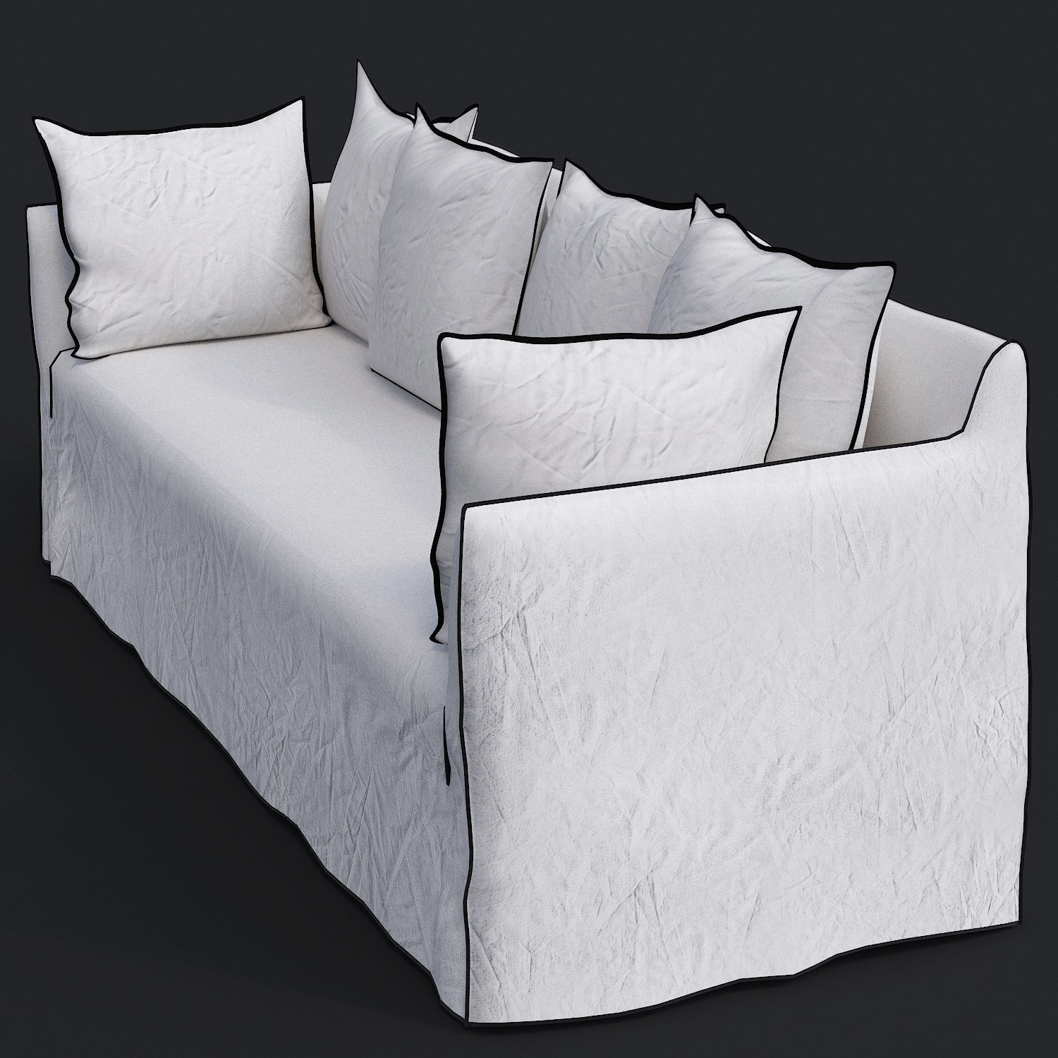 Gervasoni Ghost 12 Sofa 3D model | CGTrader