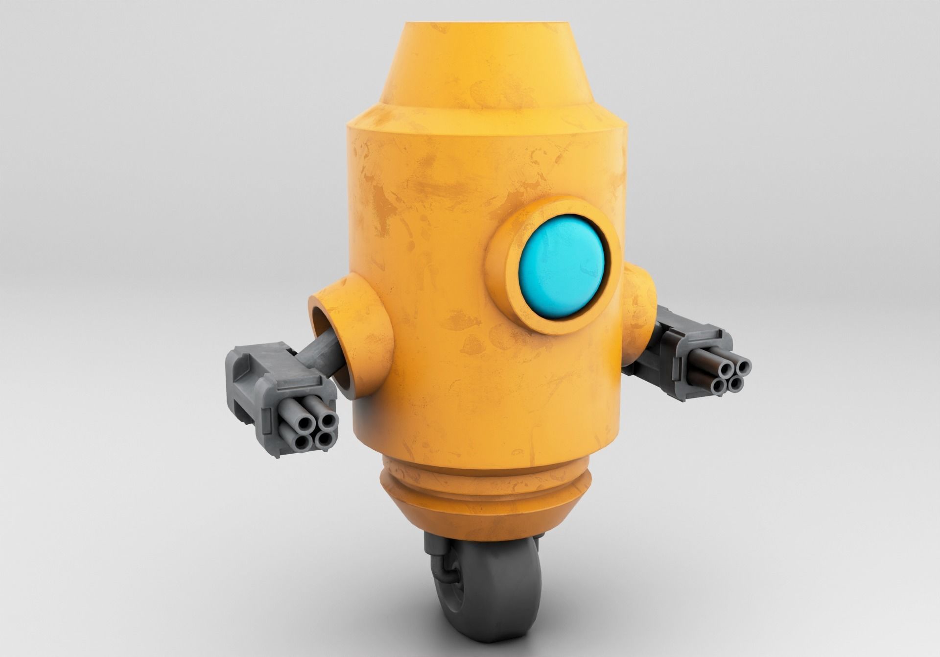 Robot Character Low-poly model free VR / AR / low-poly 3D model | CGTrader