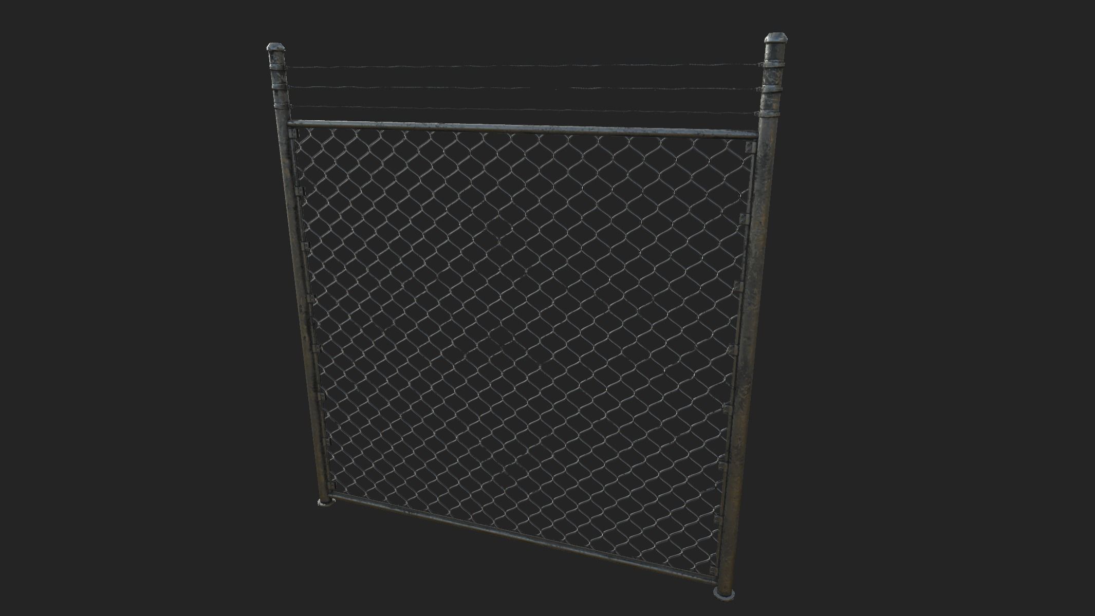 3D model Chain Link Fence VR / AR / low-poly | CGTrader