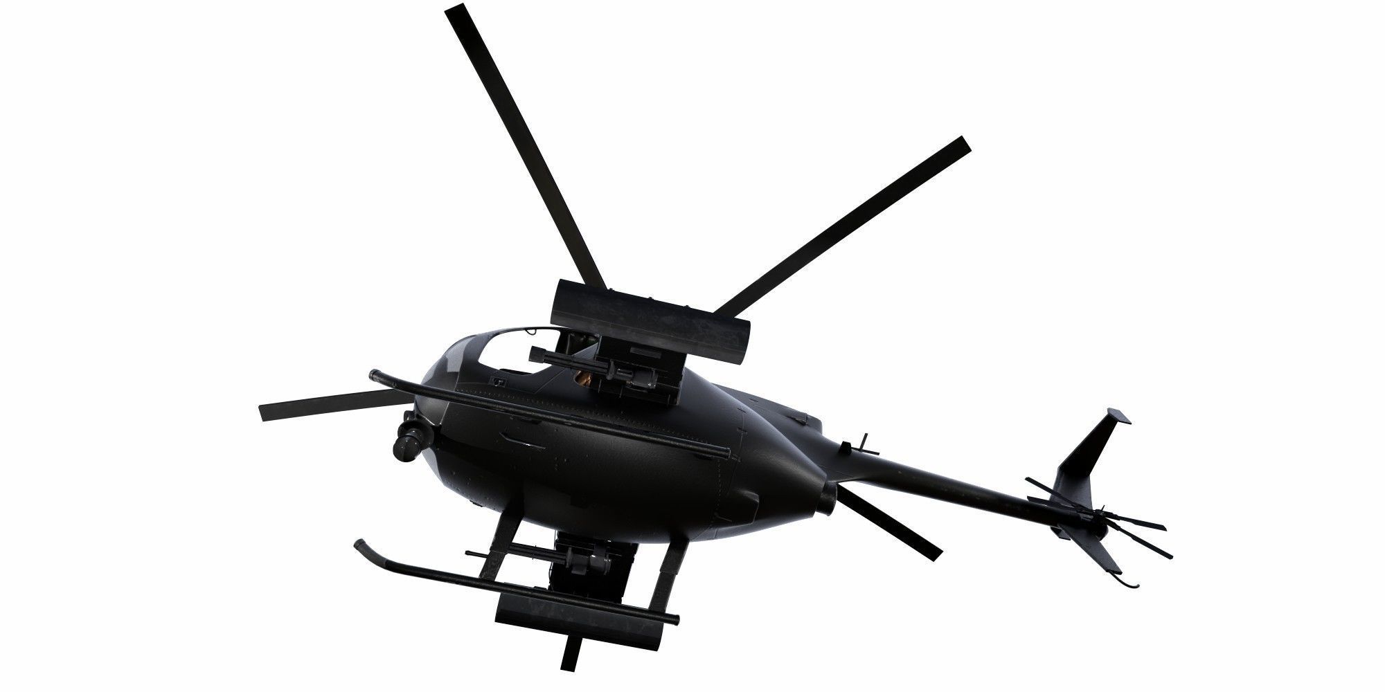 3D model MH-6 Little Bird And MH 6J Helicopter VR / AR / low-poly ...