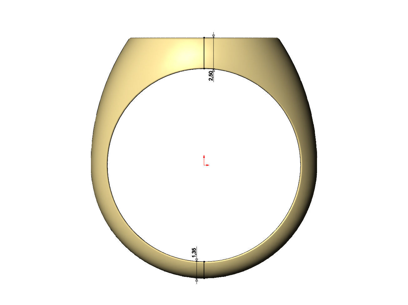 10x 12mm oval signet ring 3D model 3D printable | CGTrader