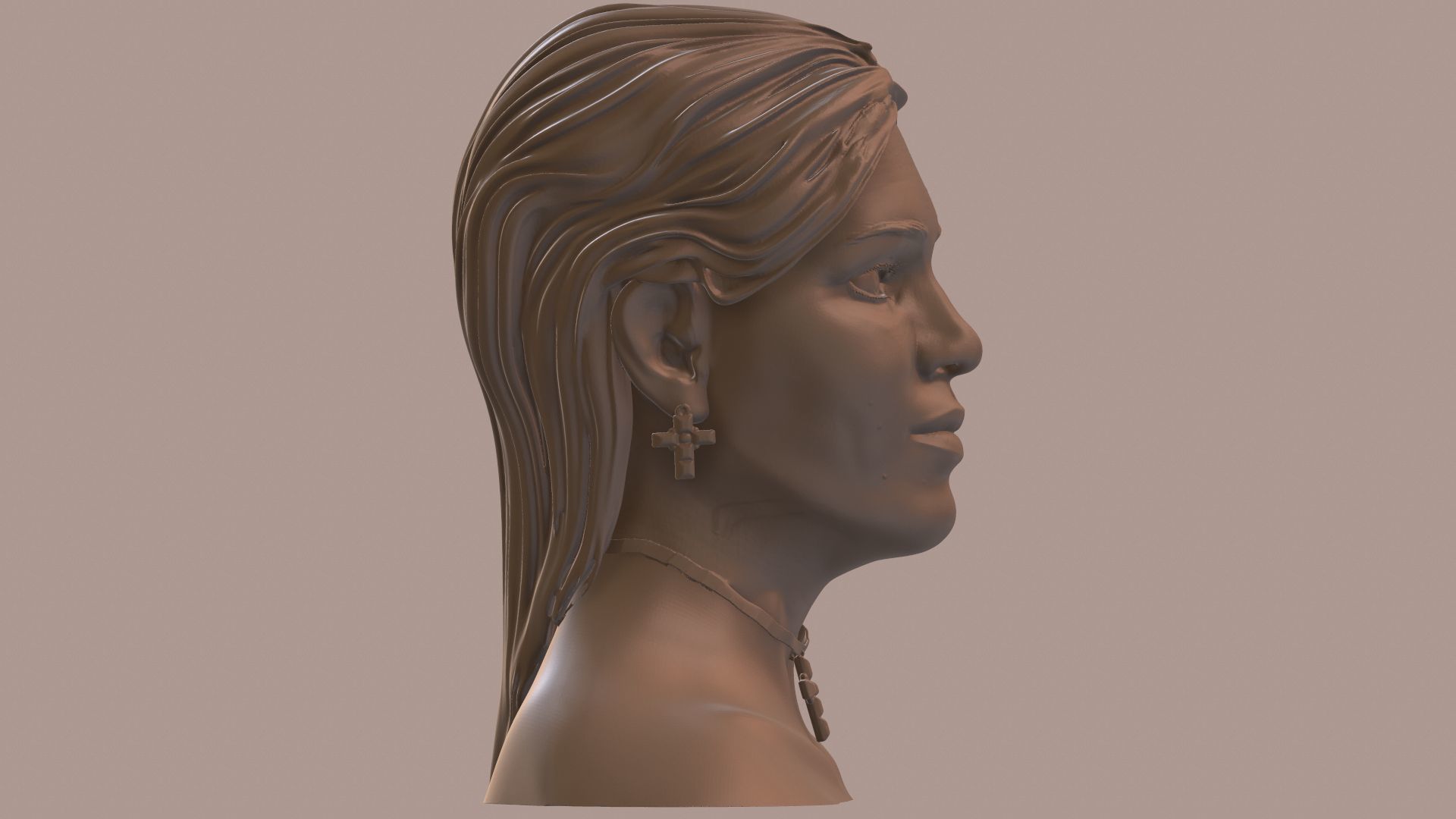 Adult Woman Bust STL Printable 3D model 3D printable | CGTrader