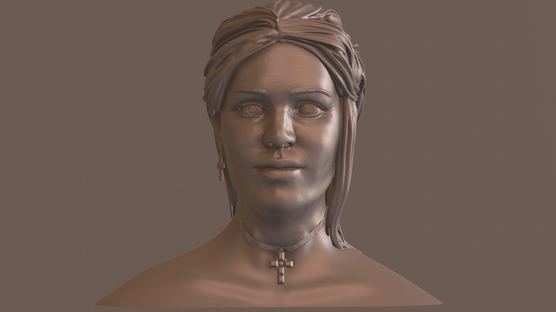 Adult Woman Bust STL Printable 3D model 3D printable | CGTrader