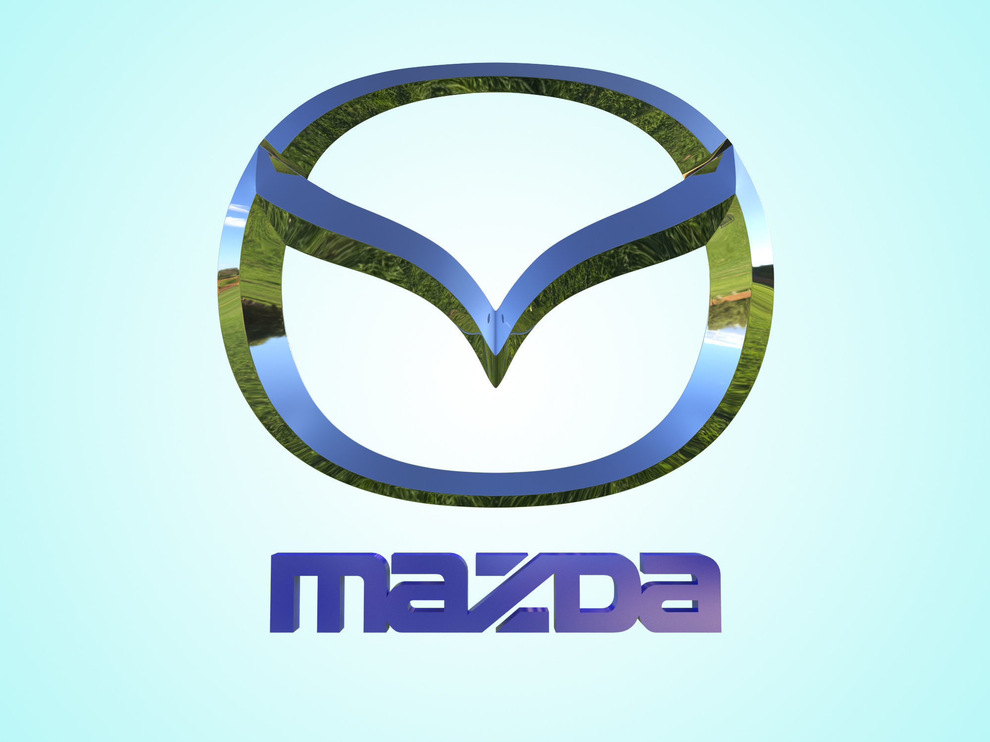 Mazda car logo emblem 3D model | CGTrader