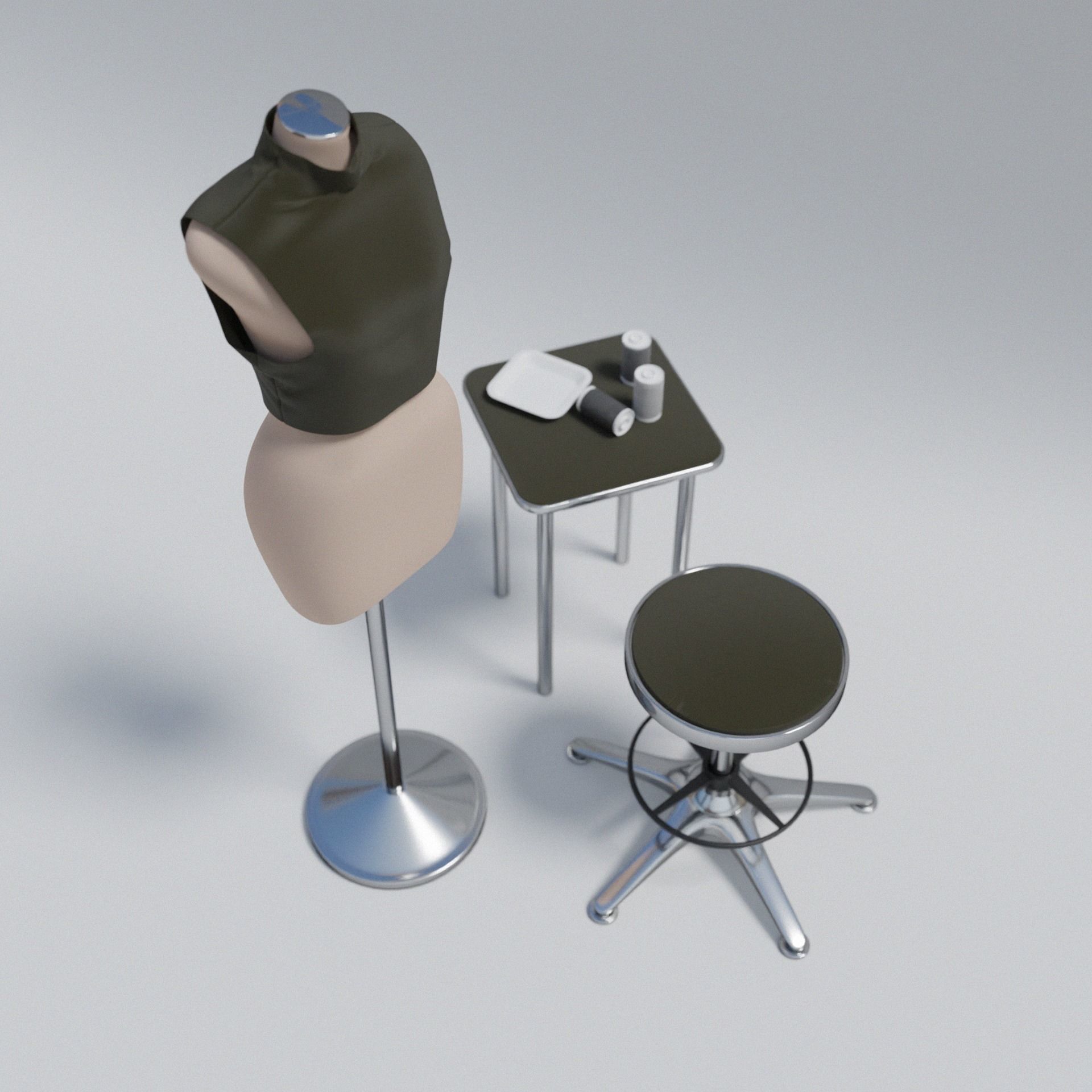 Sewing Dummy Scene 3D model | CGTrader