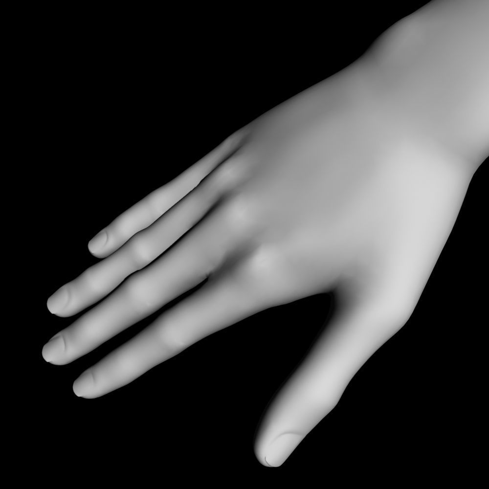 Alien body with big head 3D model | CGTrader