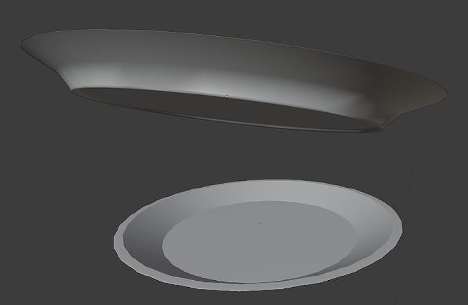 Simple low poly pan or plate free VR / AR / low-poly 3D model | CGTrader