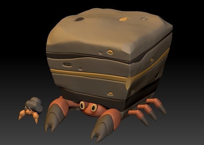Pokemon Dwebble and Crustle 3D model 3D printable | CGTrader