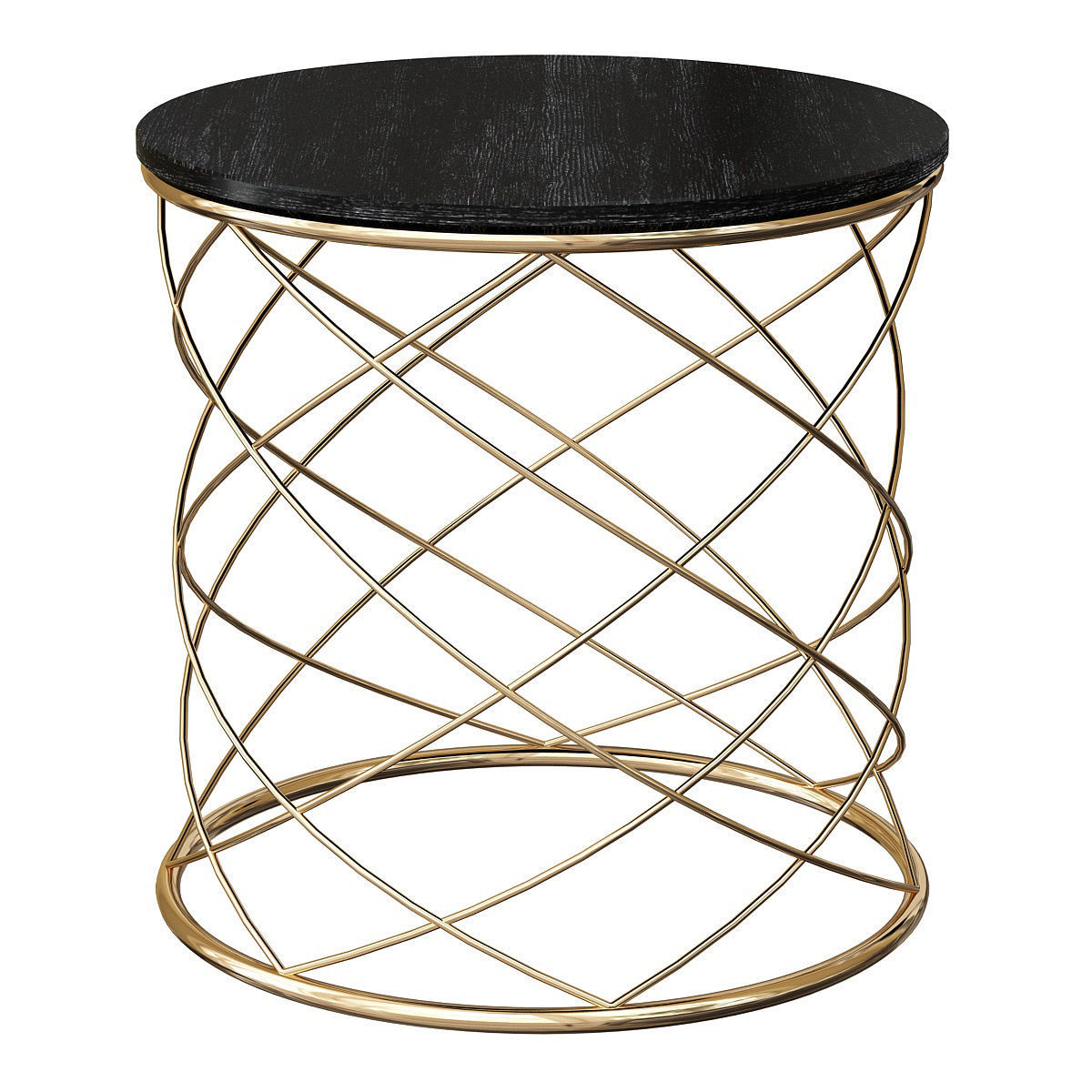 Radee marble table with gold metal frame 3D model | CGTrader