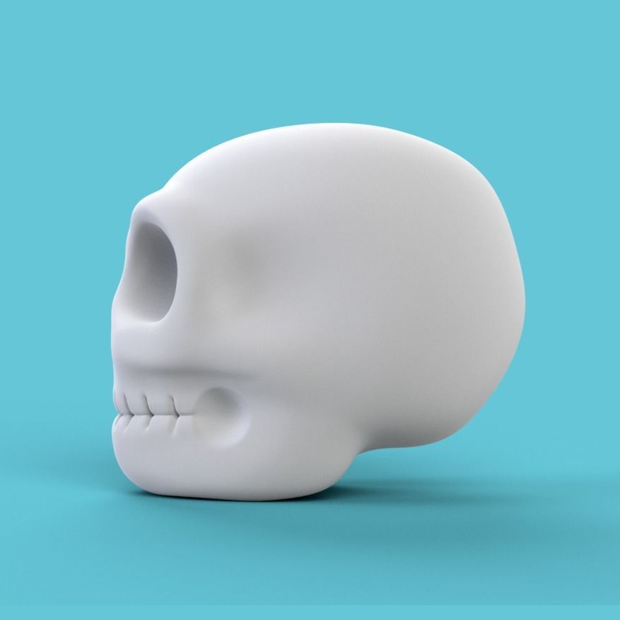 Skull Form Art Sculpture 3D model 3D printable | CGTrader