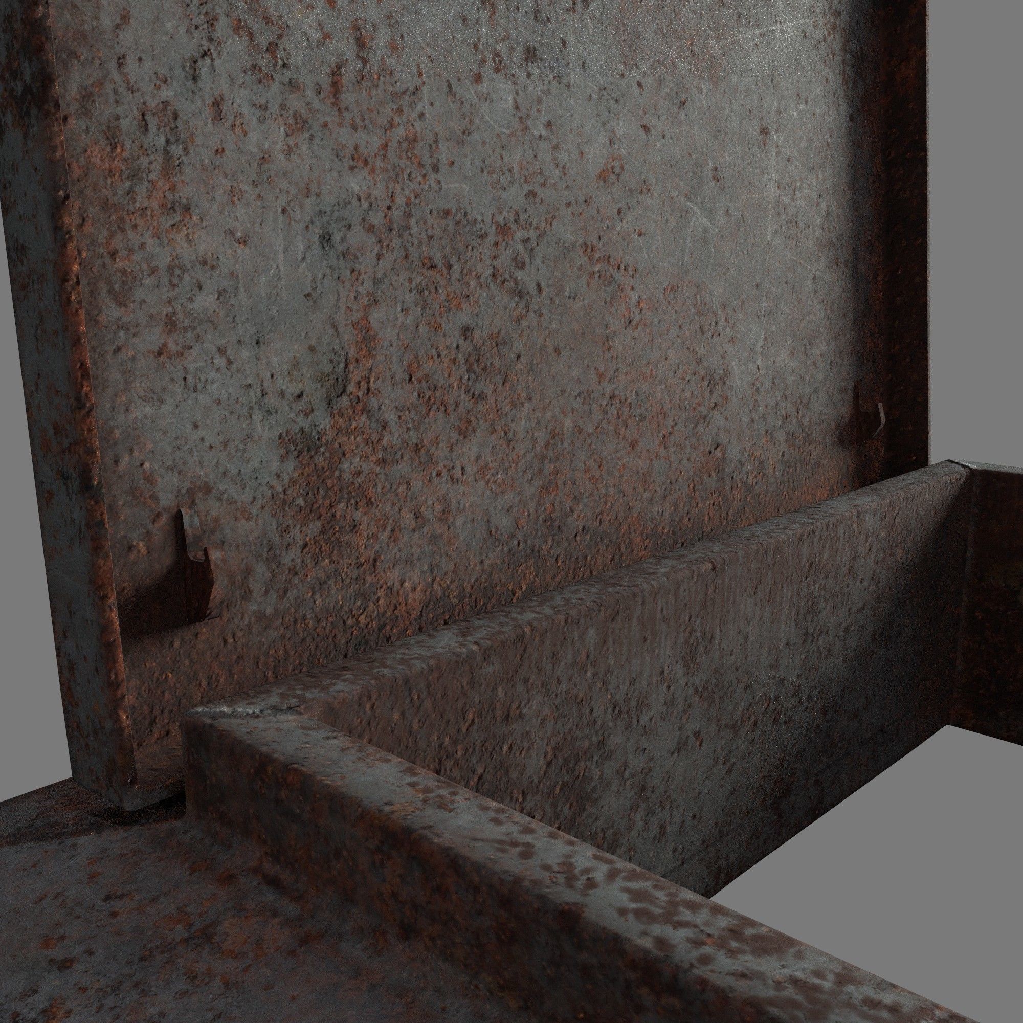 3D model old rust hatch VR / AR / low-poly | CGTrader