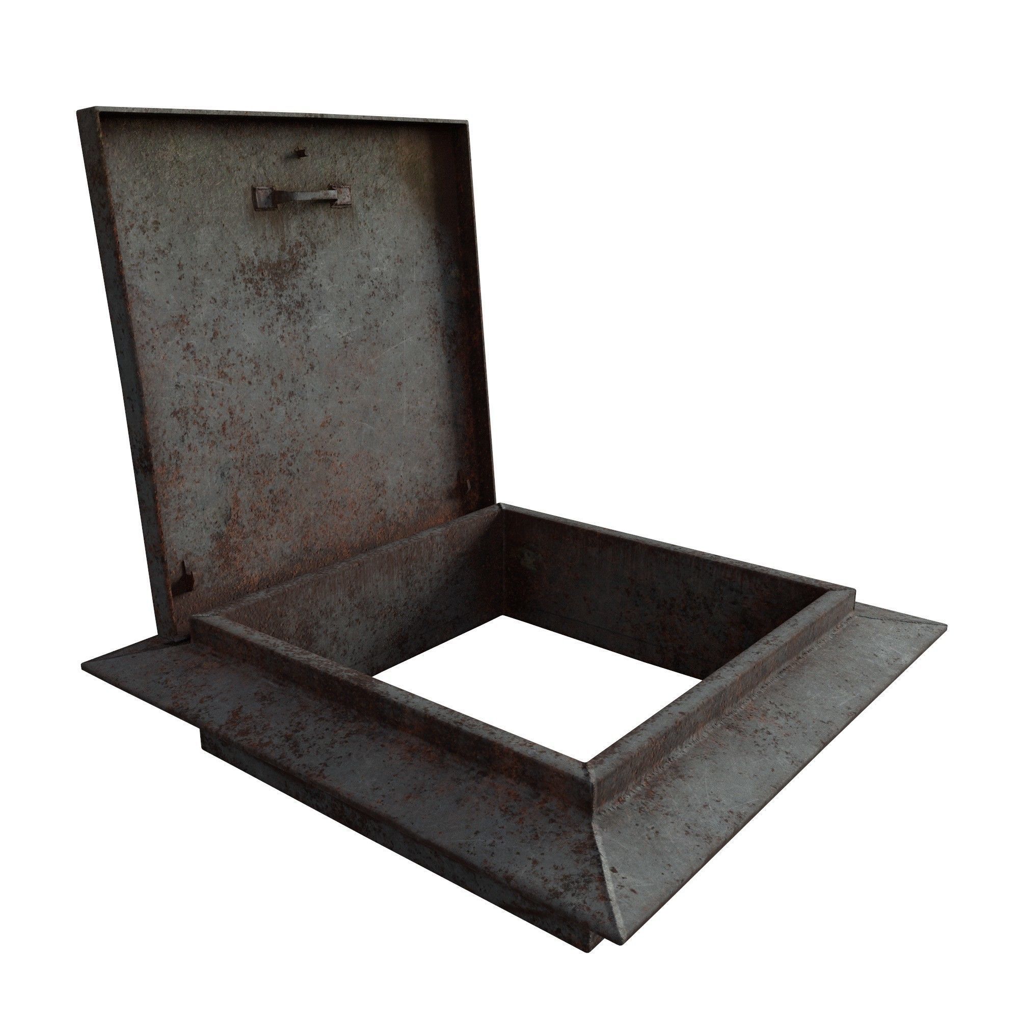 3D model old rust hatch VR / AR / low-poly | CGTrader