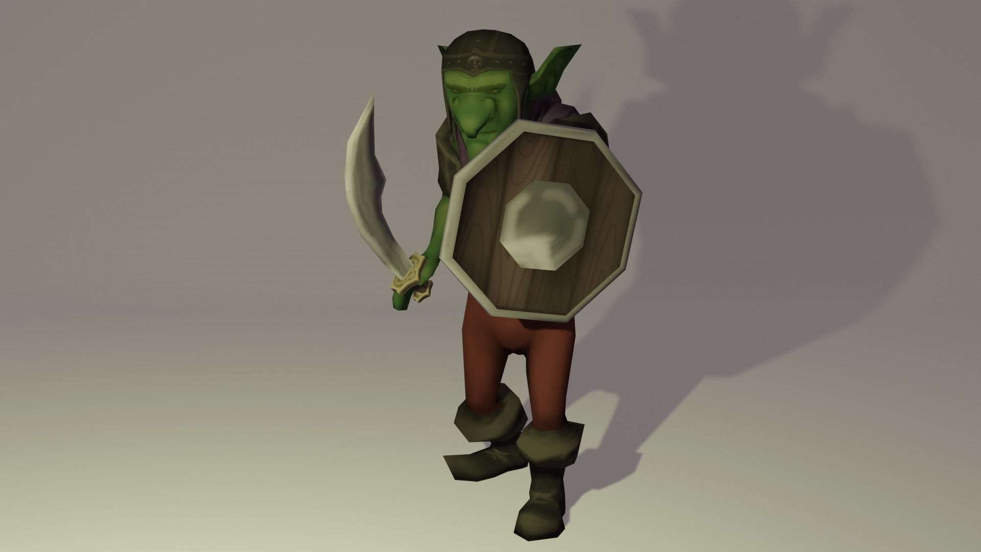 3D model Lowpoly Goblin 2 VR / AR / low-poly | CGTrader