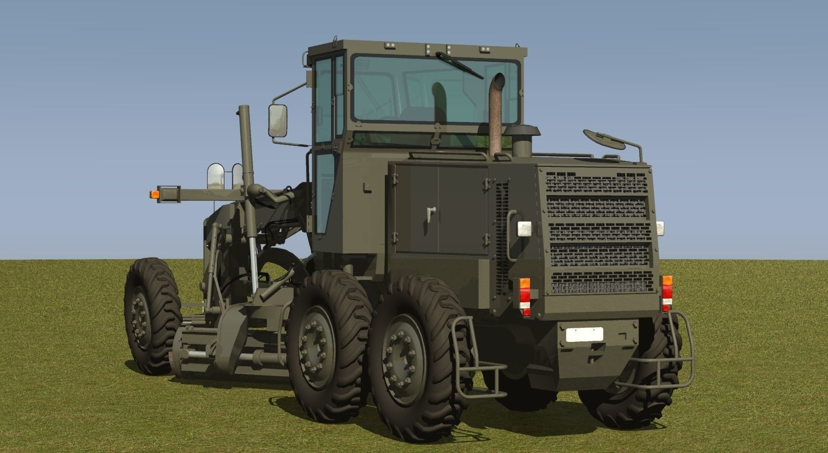 JGSDF Motor Grader MG330 3D model | CGTrader