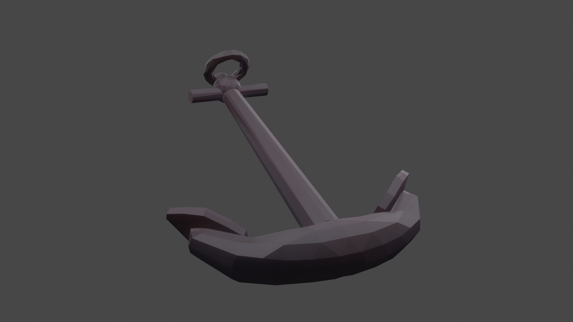 3D model Lowpoly anchor from boat VR / AR / low-poly | CGTrader