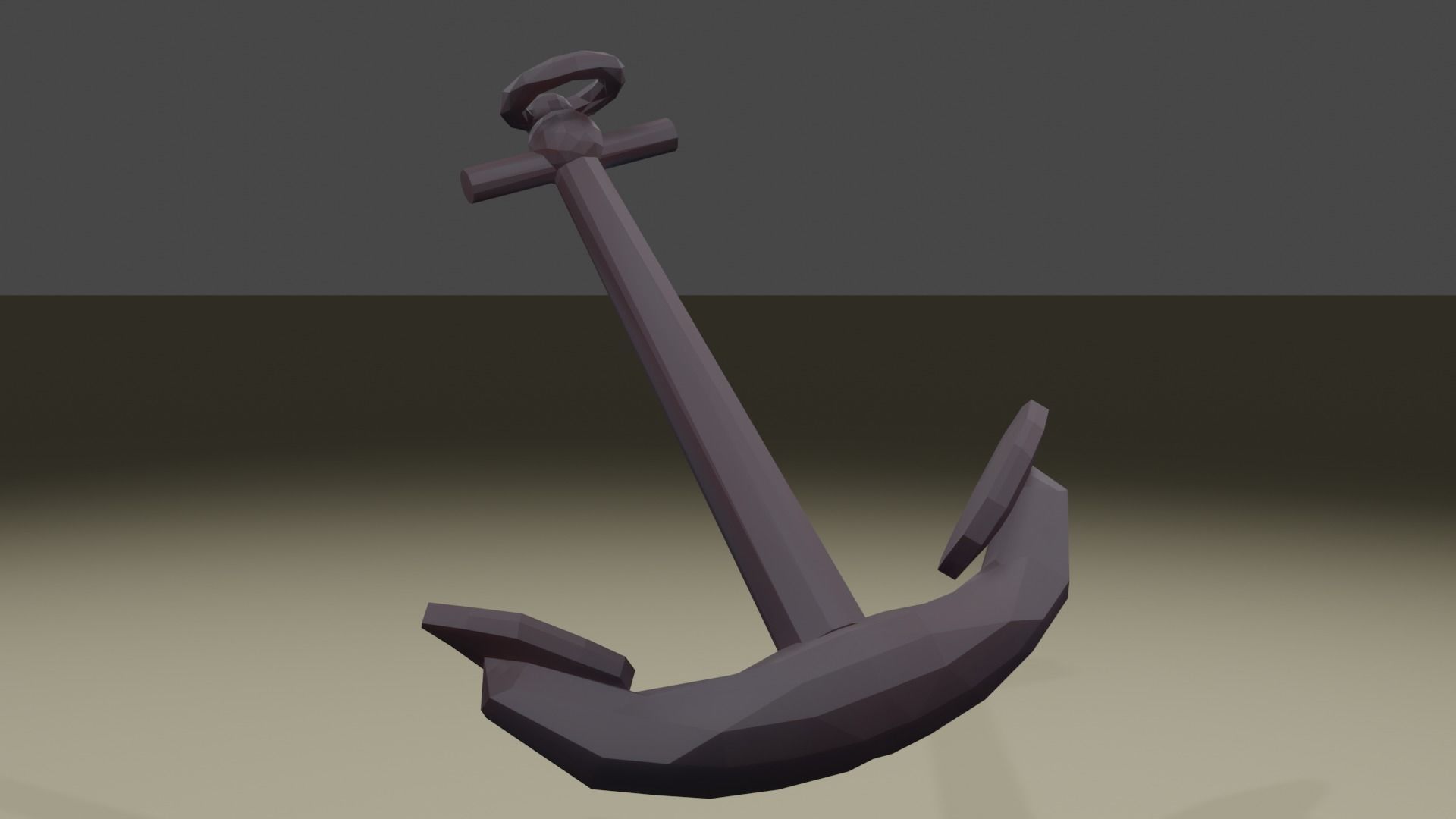 3D model Lowpoly anchor from boat VR / AR / low-poly | CGTrader