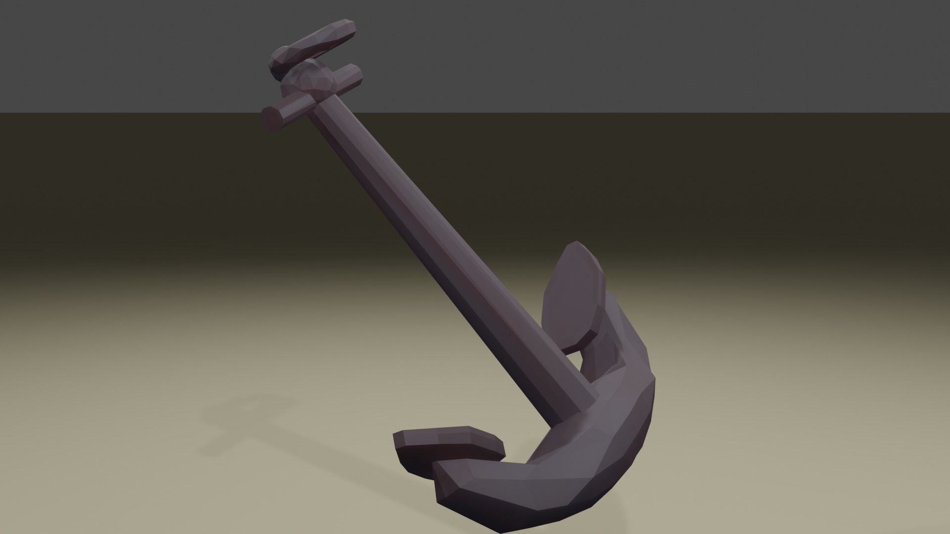 3D model Lowpoly anchor from boat VR / AR / low-poly | CGTrader