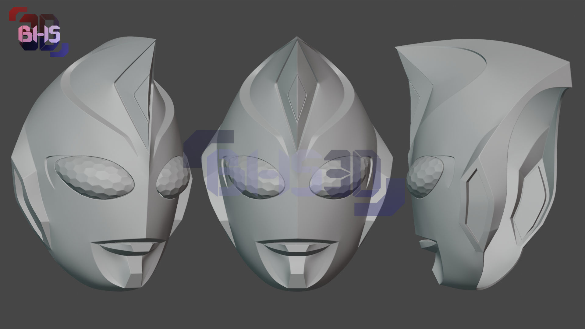 Ultraman DYNA Helmet 3D 3D model 3D printable | CGTrader