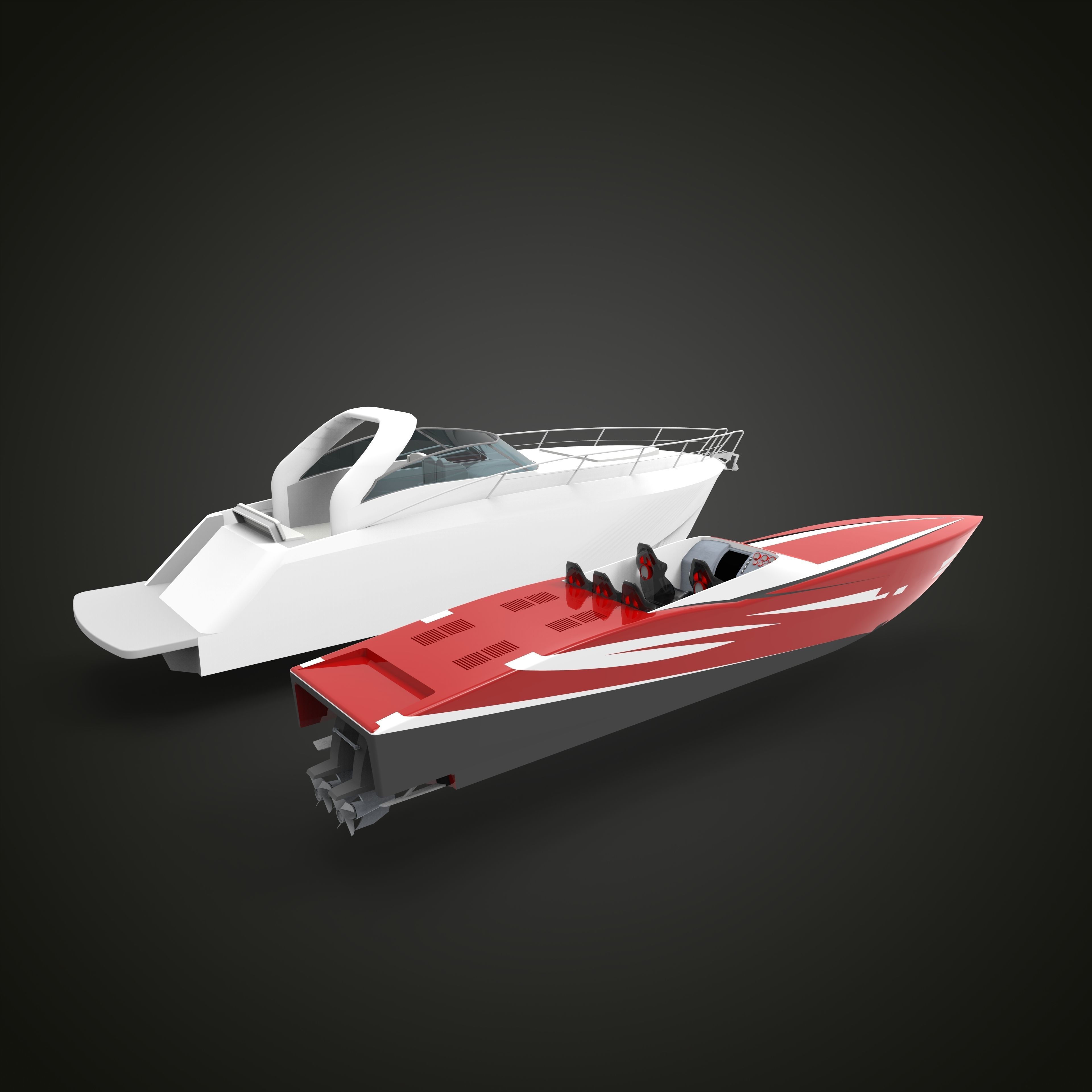 RC boat Yacht 3D model 3D printable | CGTrader