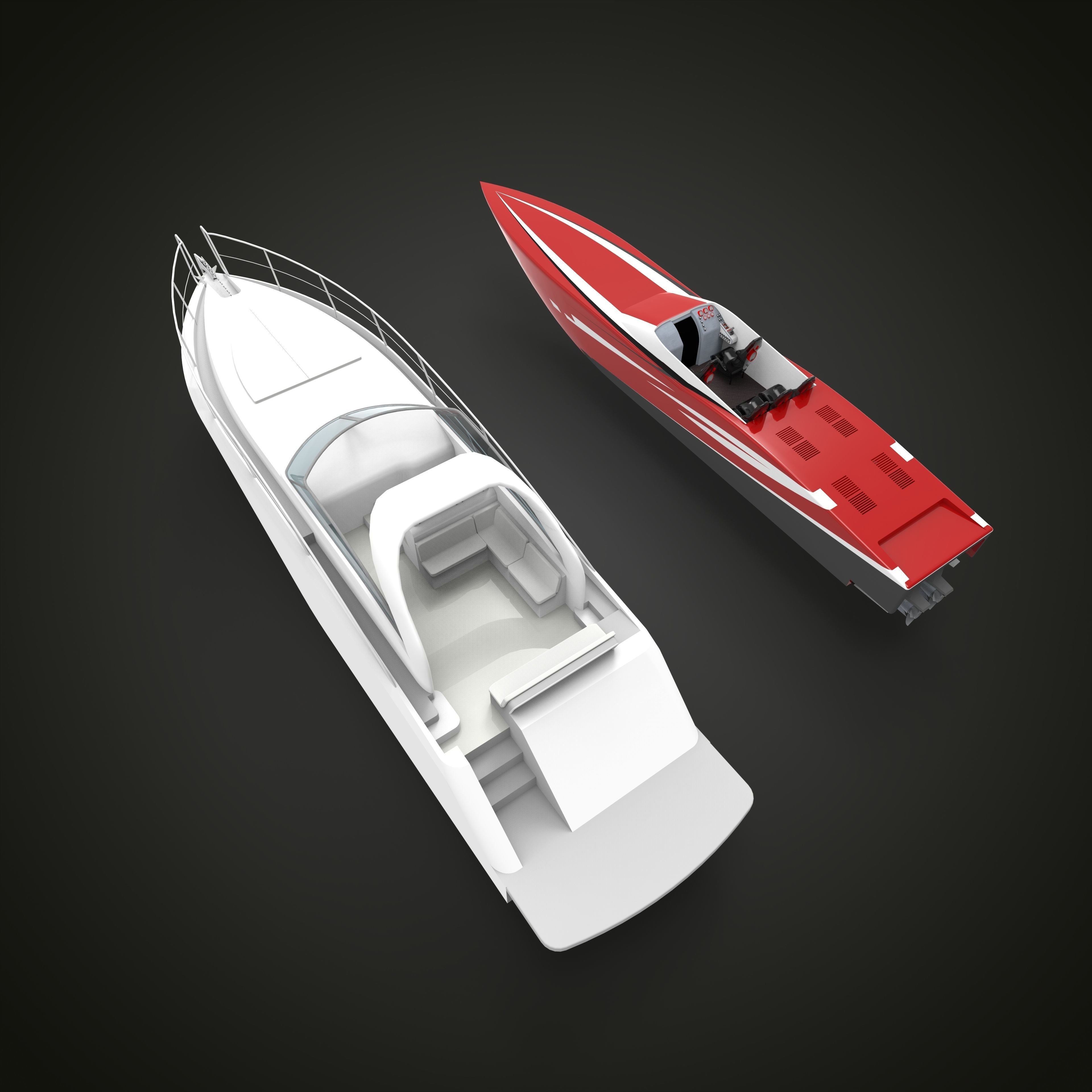 RC boat Yacht 3D model 3D printable | CGTrader