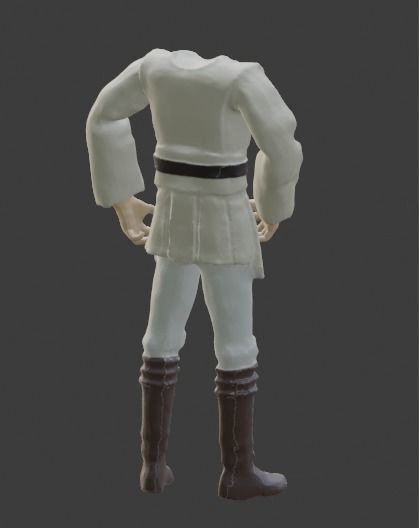 Starwars Jedi costume body 3d printable model 3D model 3D printable ...