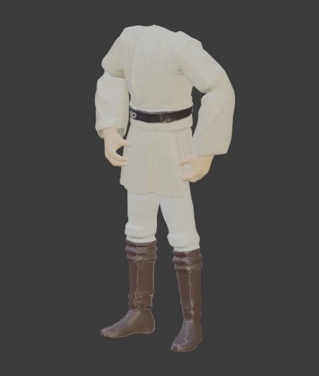 Starwars Jedi costume body 3d printable model 3D model 3D printable ...
