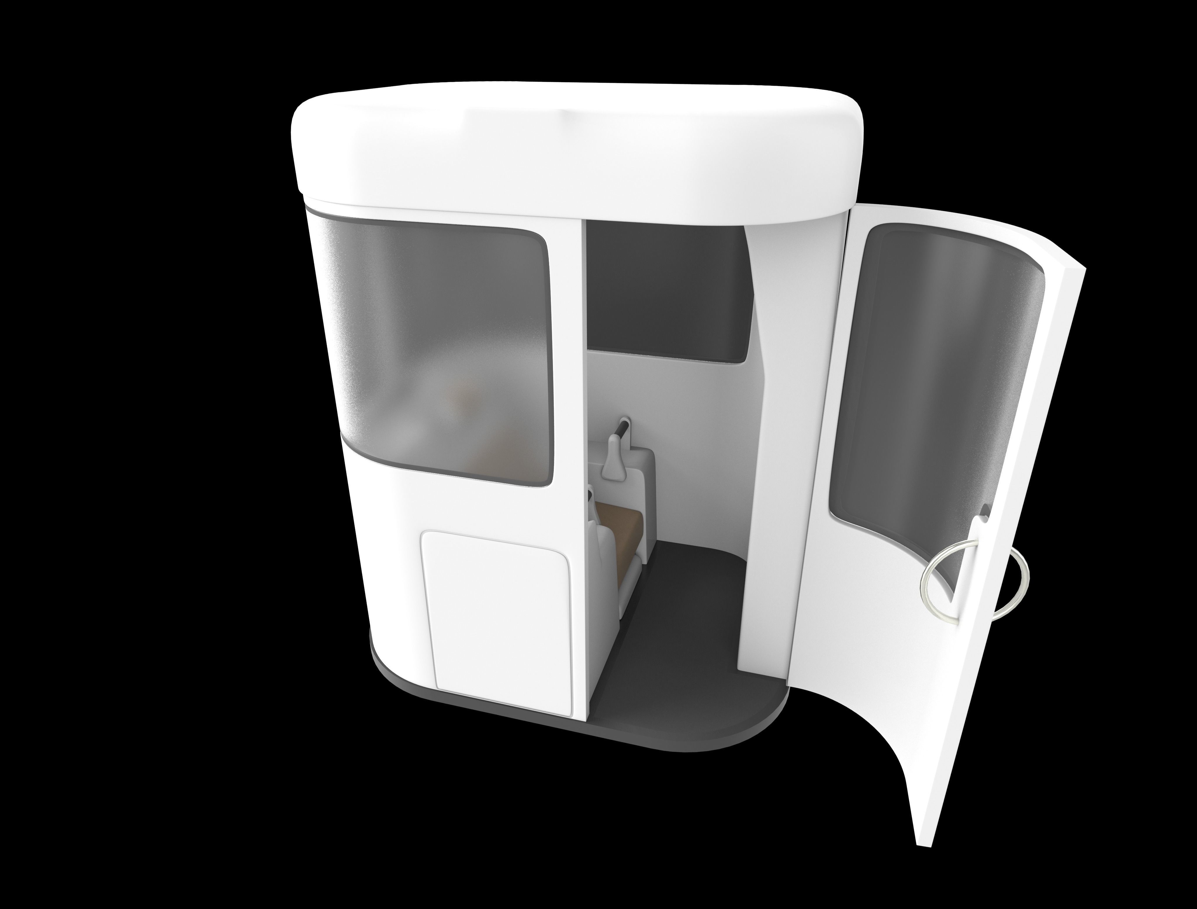Telemedicine Booth Consult Station H4D 3D model | CGTrader