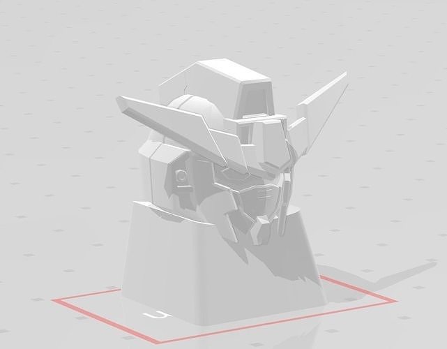 Gundam Keycap 3D print Model 3D model 3D printable | CGTrader