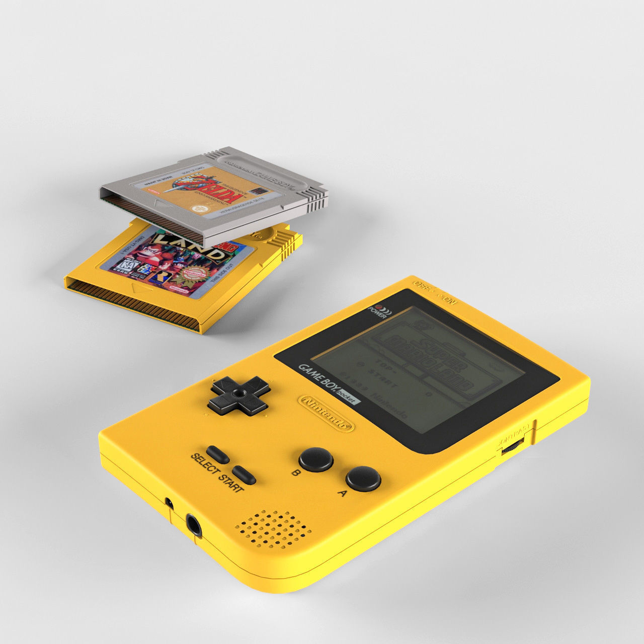 Game Boy Pocket 3D model | CGTrader