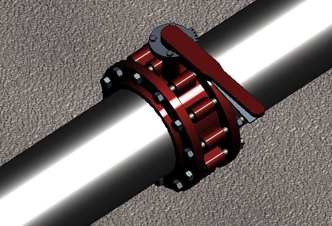 Revit Family - Butterfly Valve 2inch - 12inch 3D model | CGTrader