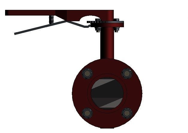 Revit Family - Butterfly Valve 2inch - 12inch 3D model | CGTrader