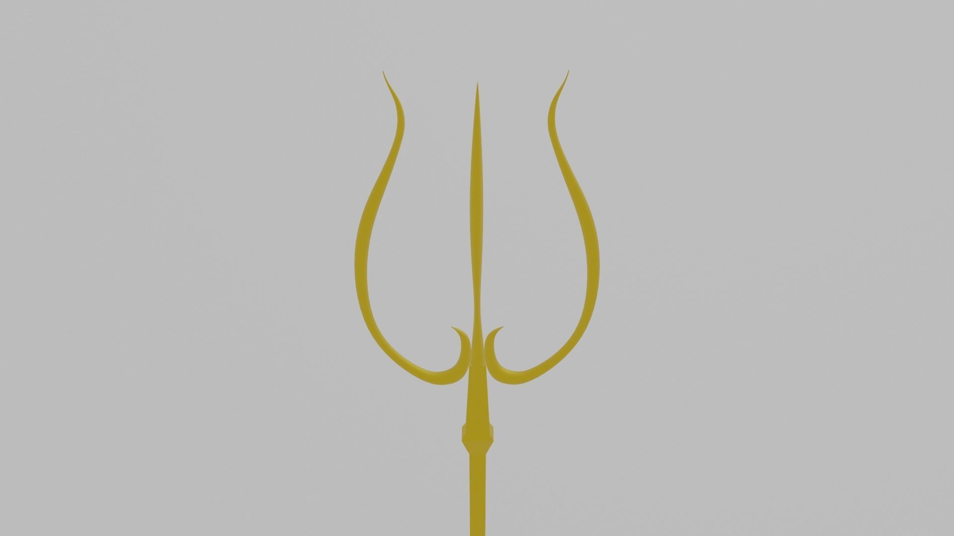 TRISHUL 3D shiva trident 3D model | CGTrader