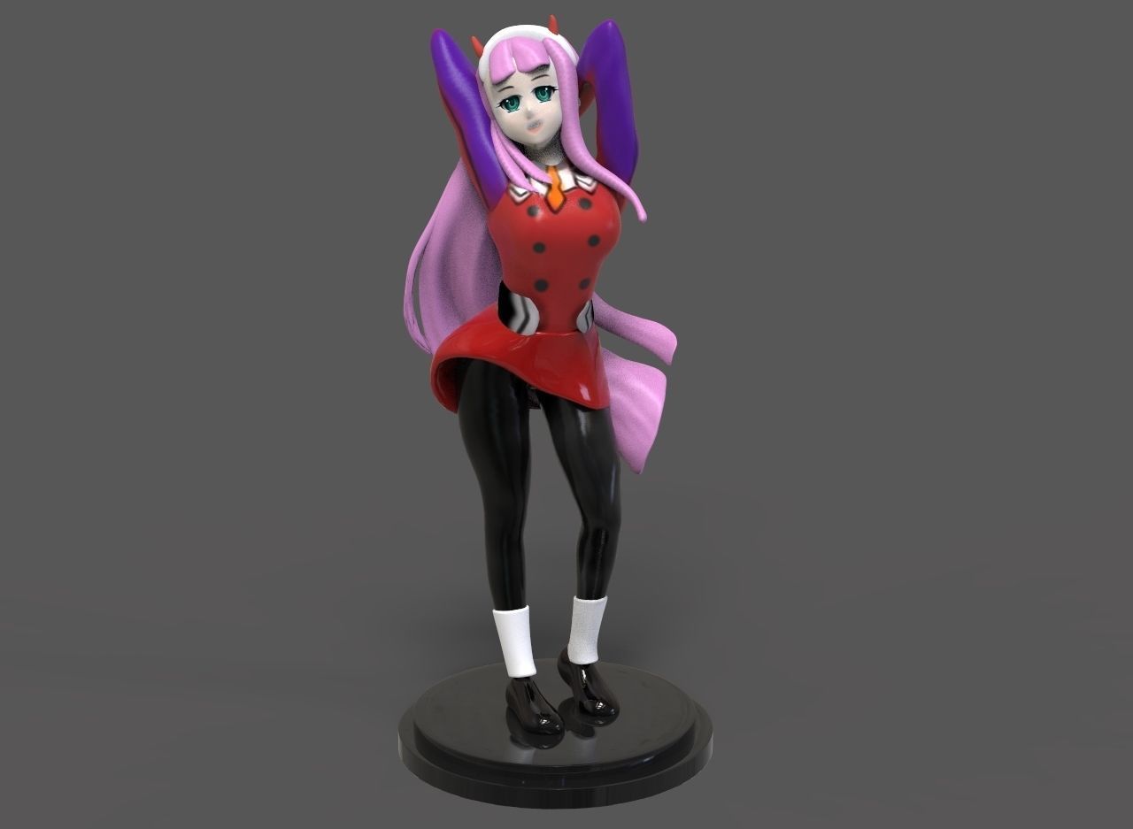 Zero Two Dance 3D model 3D printable | CGTrader