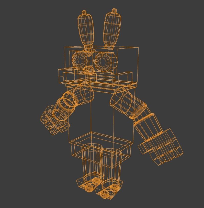 Soviet-USSR Nu Pogodi Robo-Rabbit free VR / AR / low-poly 3D model ...