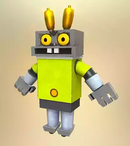 Soviet-USSR Nu Pogodi Robo-Rabbit free VR / AR / low-poly 3D model ...